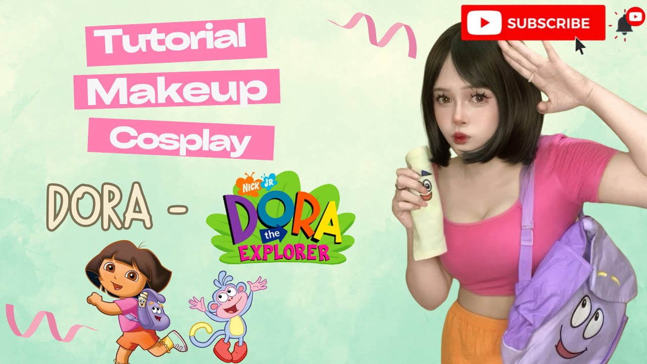 Makeup Cosplay Kartun | #doratheexplorer - Dora - YouTube