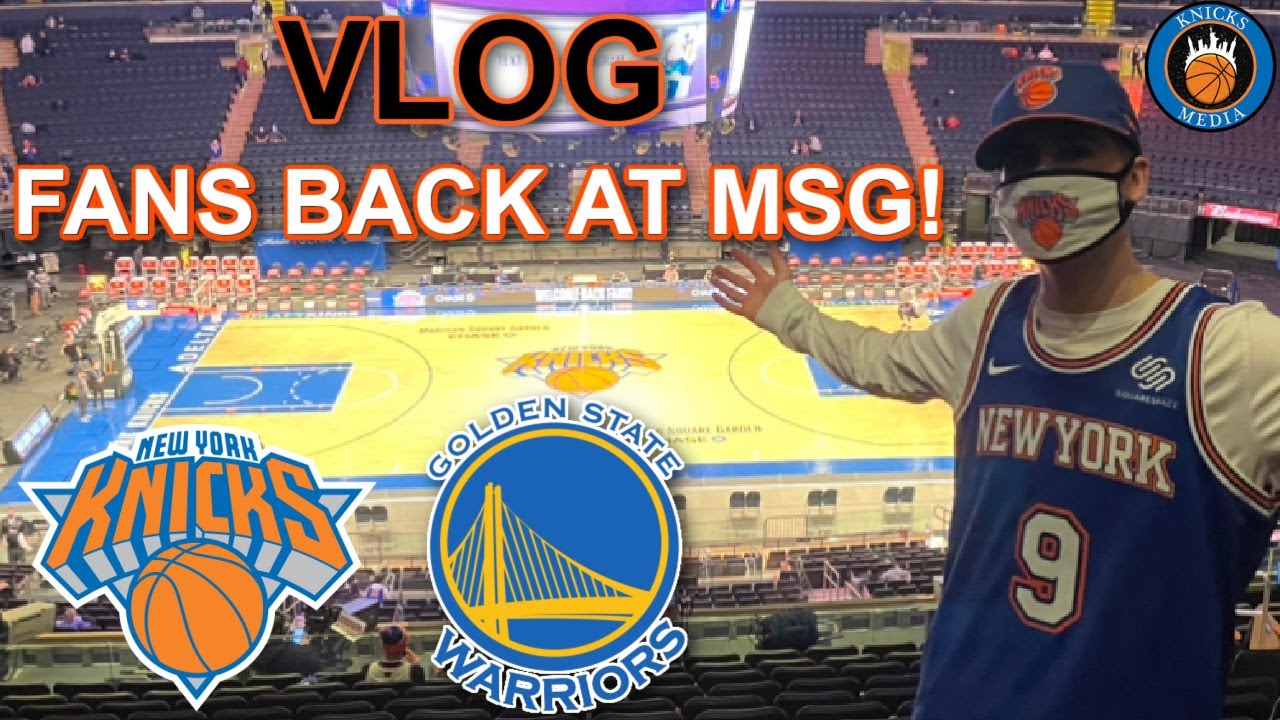 VLOG: New York Knicks fans back at Madison Square Garden! Knicks vs ...