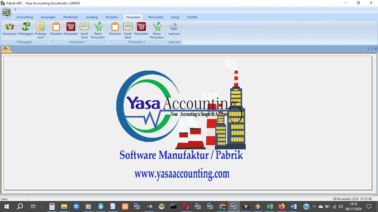 Preview Software Pabrik / Manufaktur (Software Administrasi, Accounting ...