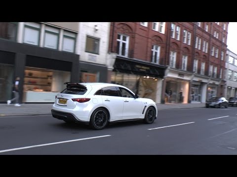 SUPER RARE Infiniti FX Vettel Edition in London -  Nice Sound!!