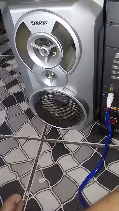 Mini system sony mhc-rg22 vol 23 bass game low - YouTube