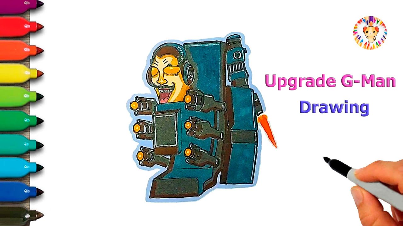 How to draw Upgrade G-MAN 🖤Upgrade G-MAN drawing easy step by step ...