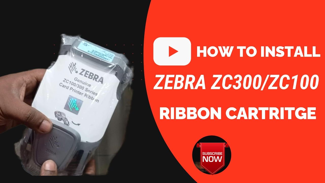 How to Properly Install Ribbon Cartridge on Zebra ZC100/300 Card ...
