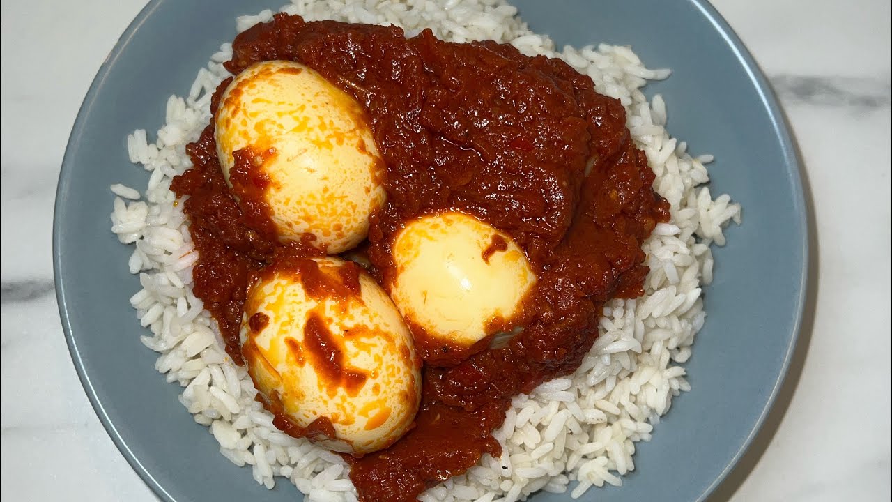 Riz aux rôti d’œufs bouillie - YouTube