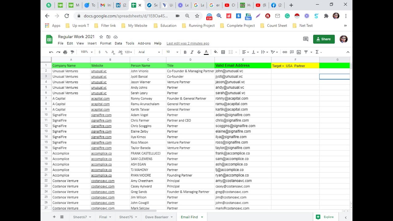Lead generation |Email List Building| Manually - YouTube