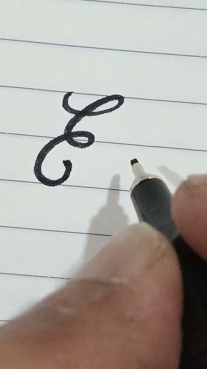 How To Write E In Cursive Handwriting #calligraphy - Youtube