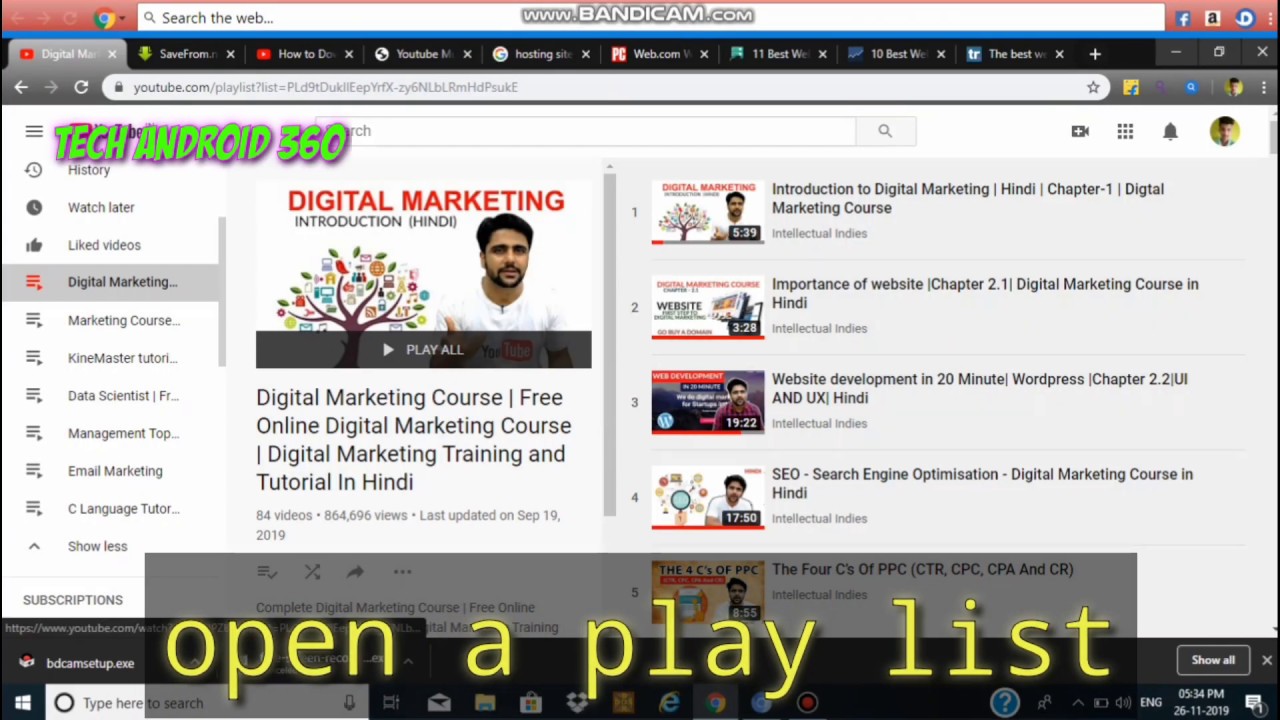 How to DOWNLOAD YouTube playlist /techandroid360#playlist - YouTube