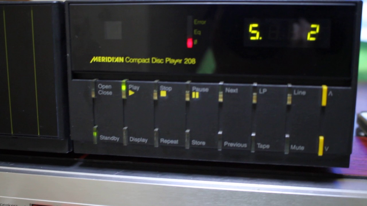 MERIDIAN CD PLAYER 208 再生確認用 - YouTube