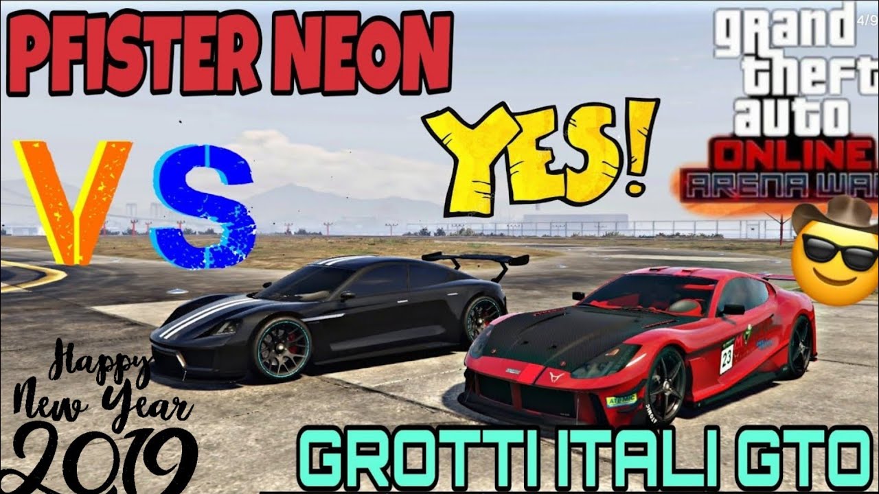 GTA 5 ONLINE :NEW GROTTI ITALY GTO vs PFISTER NEON " DRAG RACE ...