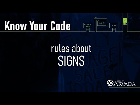 Know Your Code - Signs - YouTube