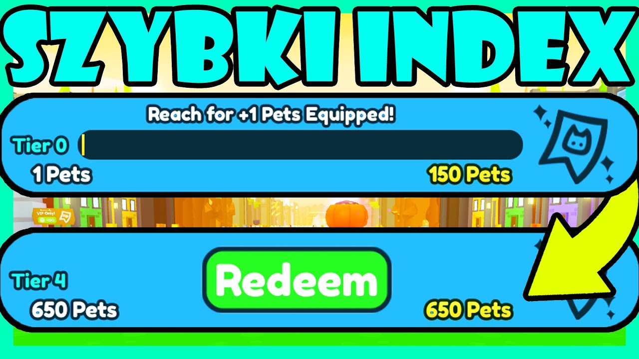JAK WBIĆ SZYBKO INDEX w PET SIMULATOR X! NAJLEPSZY SPOSÓB! ROBLOX - YouTube