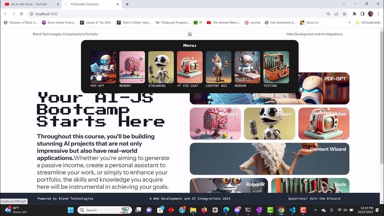 Building LLM Web Applications with Javascript - YouTube