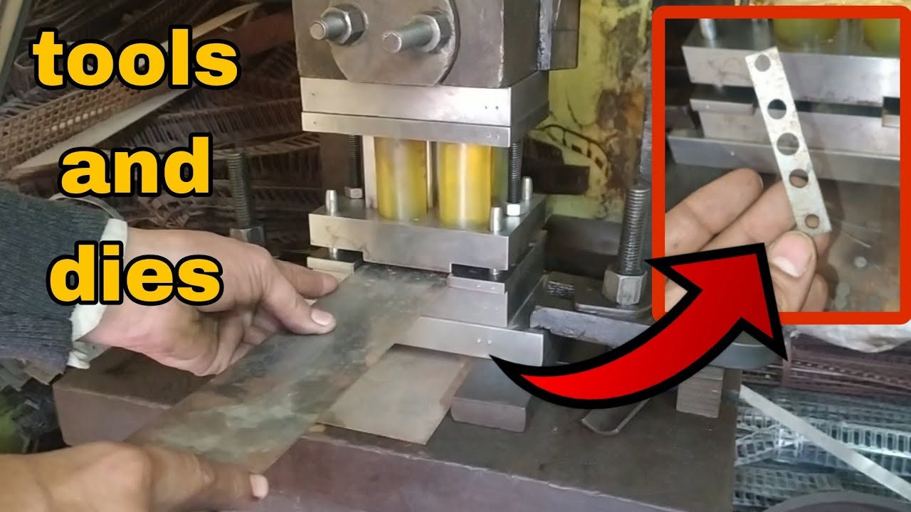 press machine making this part tools and dies metal sheets punching ...