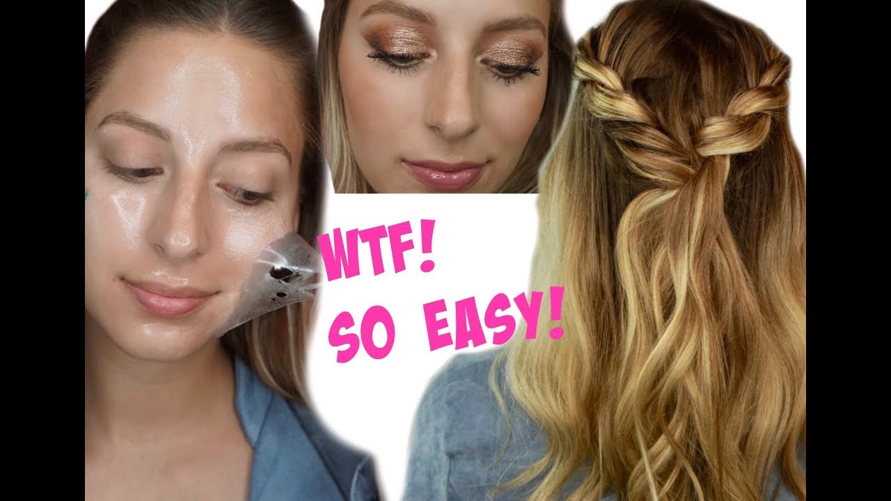 Twisted Crown Braid Tutorial & Everyday Wearable Makeup! - YouTube