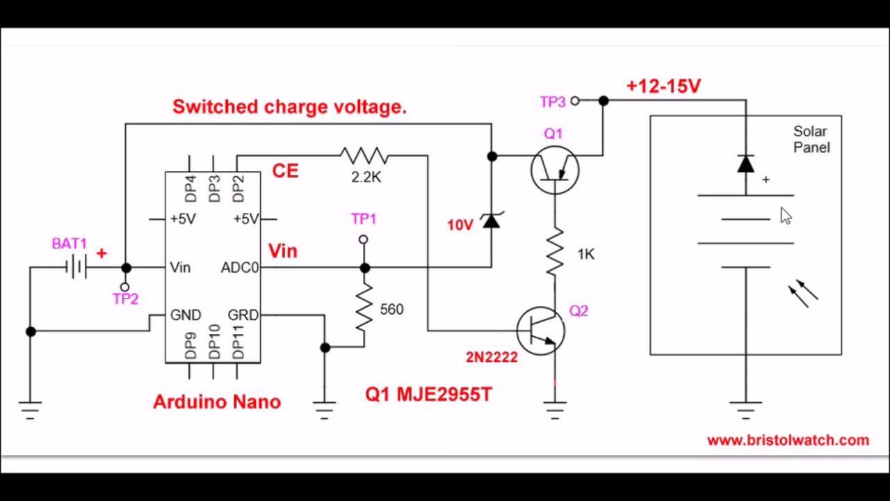 Simple Arduino Battery Charge Controller - YouTube
