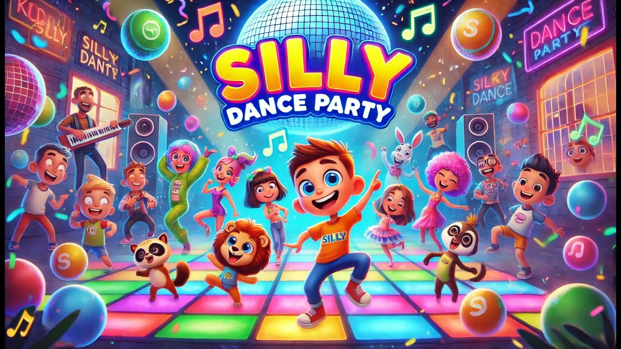 Silly Dance Party | Jump, Shake & Wiggle! Fun Kids’ Dance Song! 🎶🎉 ...