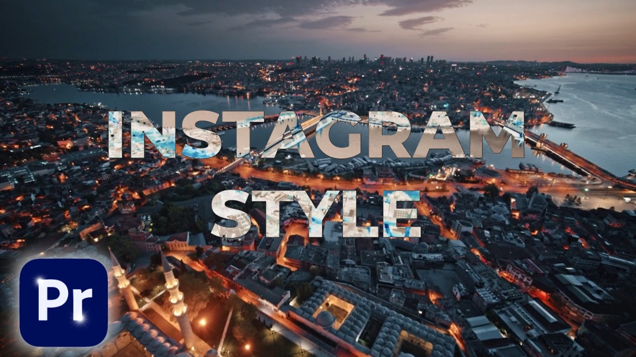 How to Create Viral Instagram Style Text Effect in Premiere Pro - YouTube