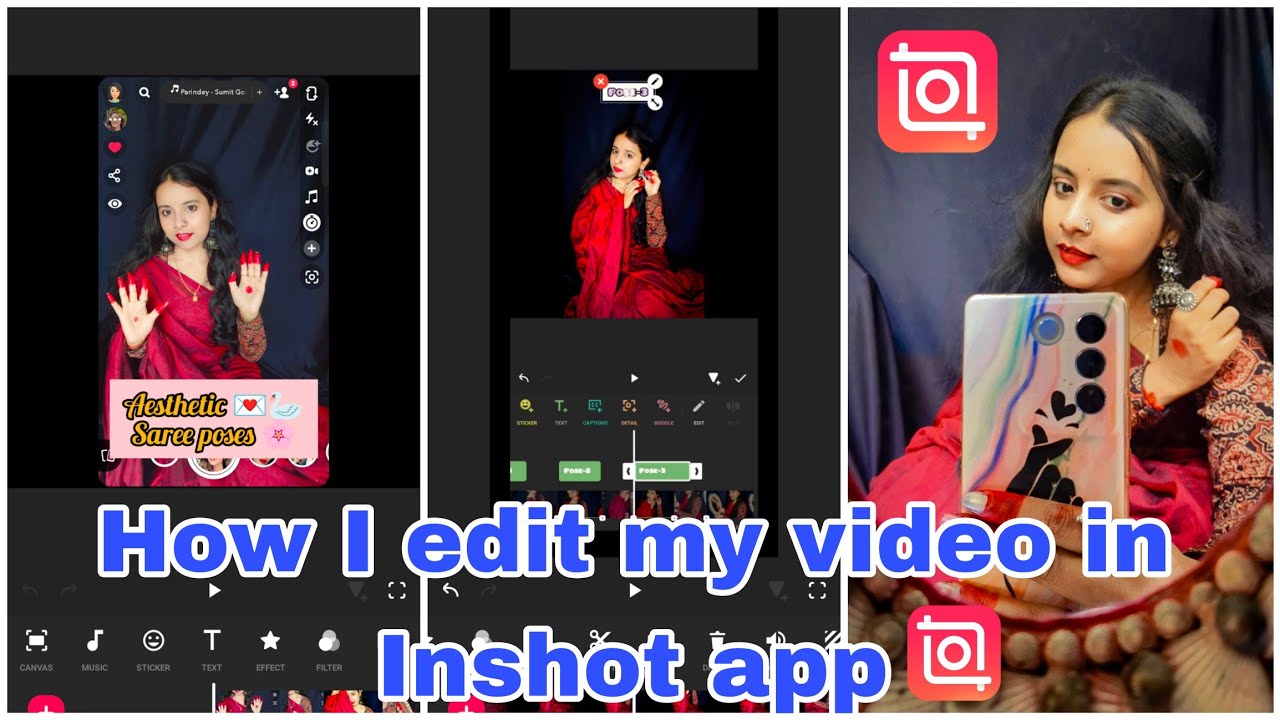 How I edit my video in Inshot app/ How to edit videos for YouTube/How I ...
