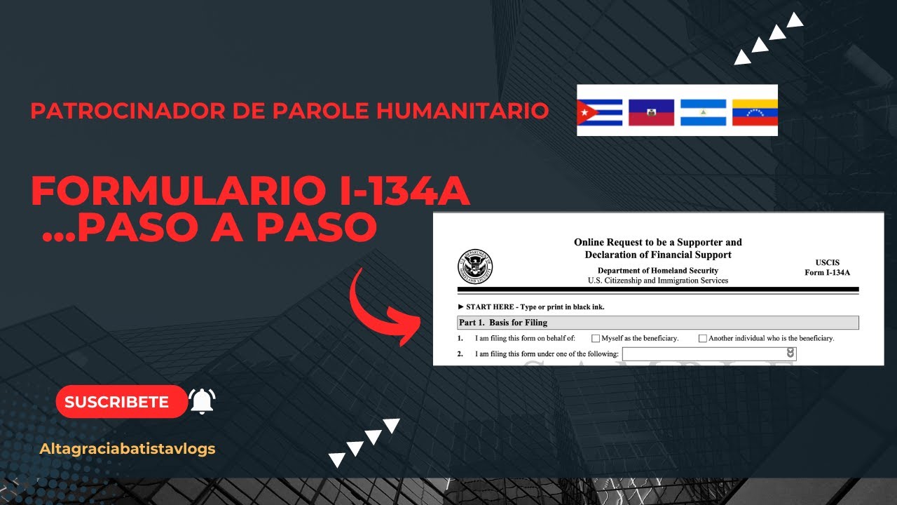 Formulario I-134A Paso a Paso - YouTube