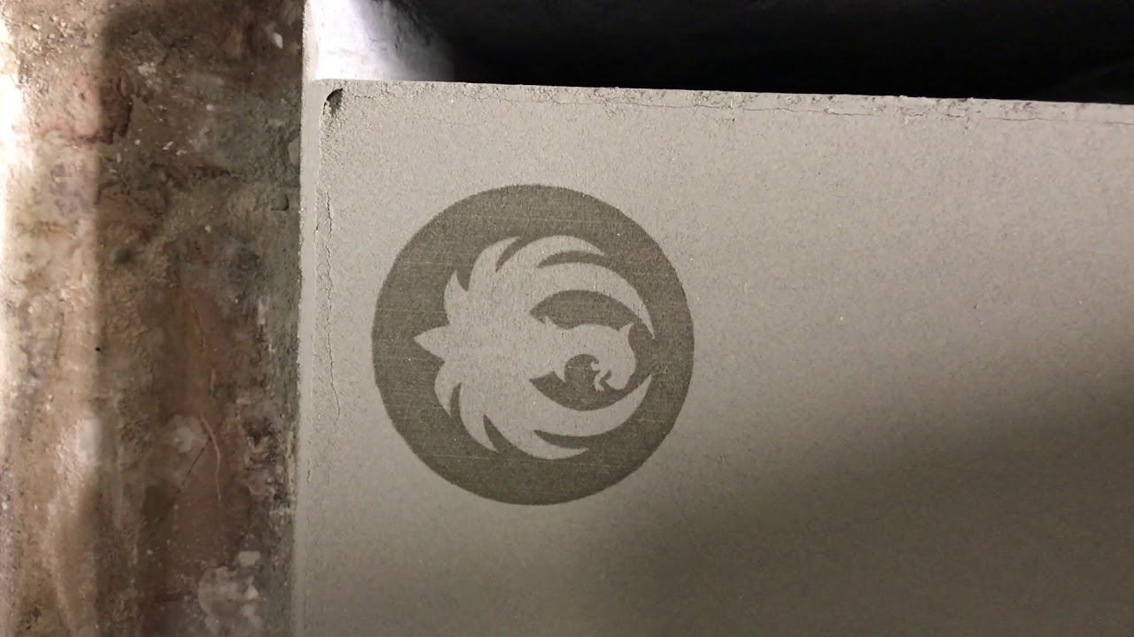 Printing a Ruger plaque mold on the 310 ZPrinter - YouTube
