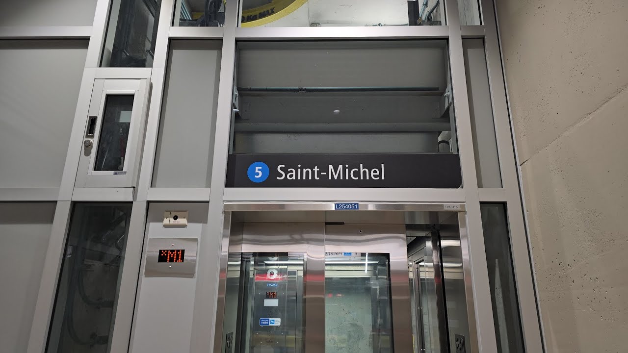 🛗🔵 New elevators at Outremont metro station in Montreal - YouTube