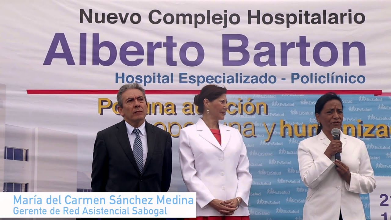Inauguración Complejo hospitalario Alberto Barton - YouTube