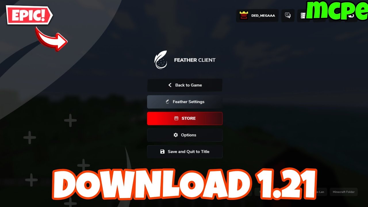 MINECRAFT PE FIRST EVER CLIENT LAUNCH! FEATHER CLIENT FOR MCPE - YouTube