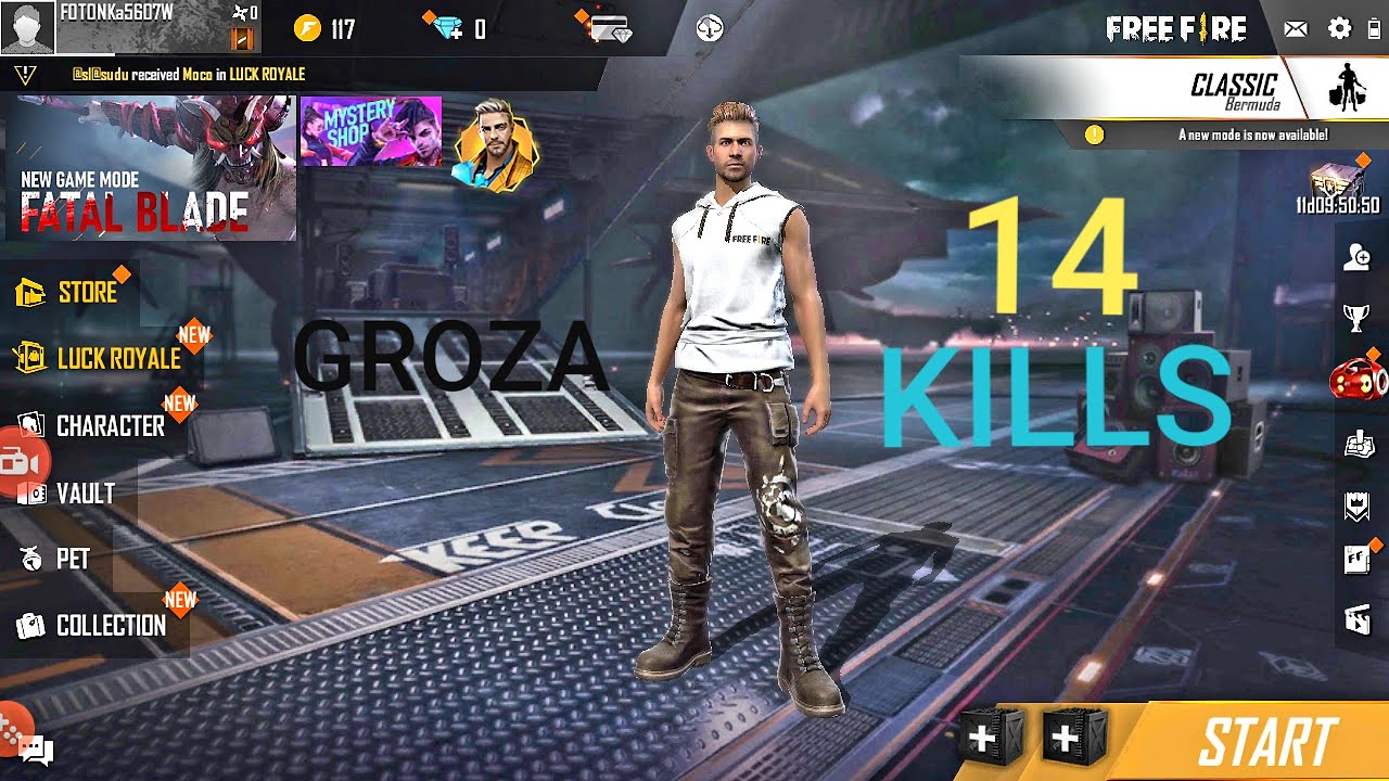 Crazy FREE FIRE GAMEPLAY | 14 kills | SOLO | Groza and Famas - YouTube