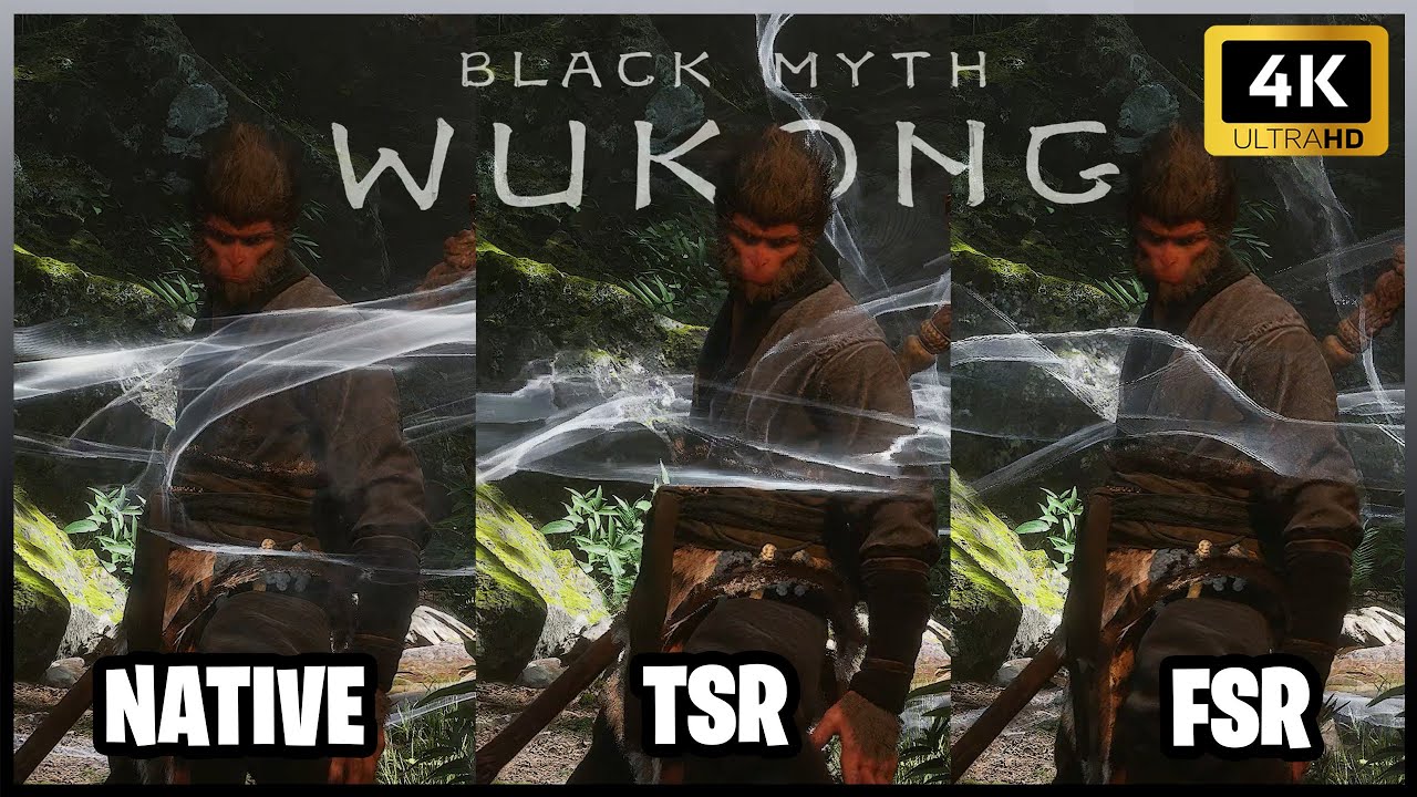 Black Myth: Wukong 4K | Native vs TSR vs FSR 3.1 | Upscaler Comparison ...
