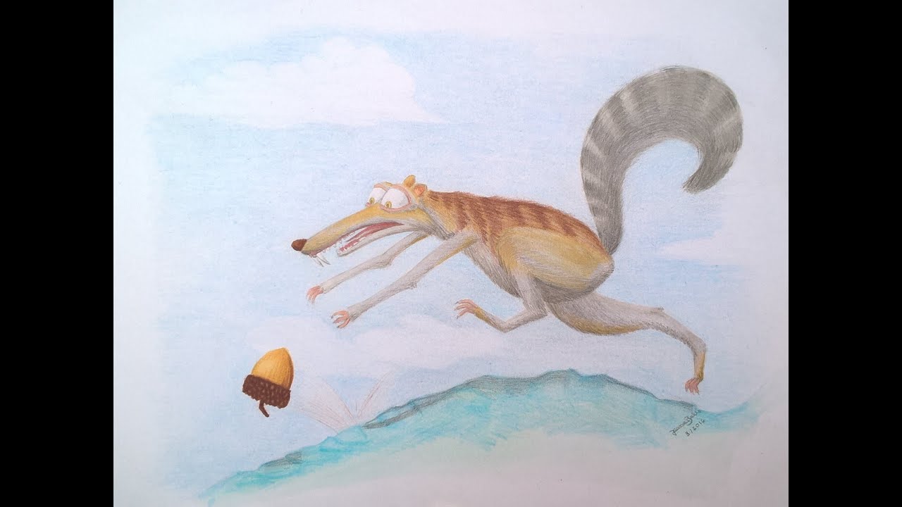 Drawing Scrat - YouTube