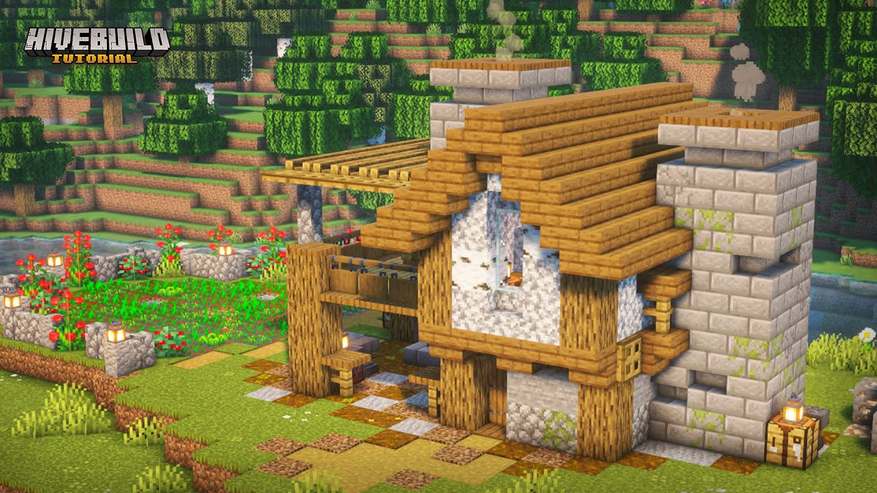 Minecraft Cozy House Tutorial – Perfect Starter Base! - YouTube