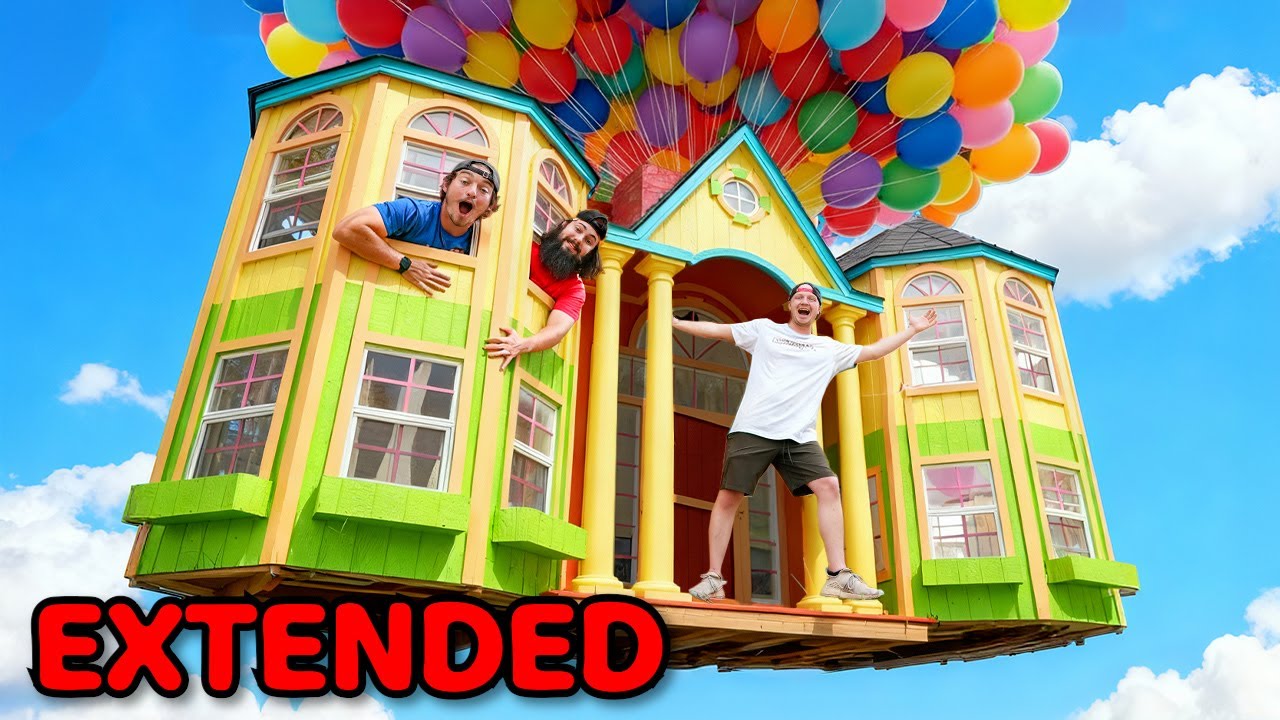 How Many Balloons To Make My House Fly? - EXTENDED - YouTube