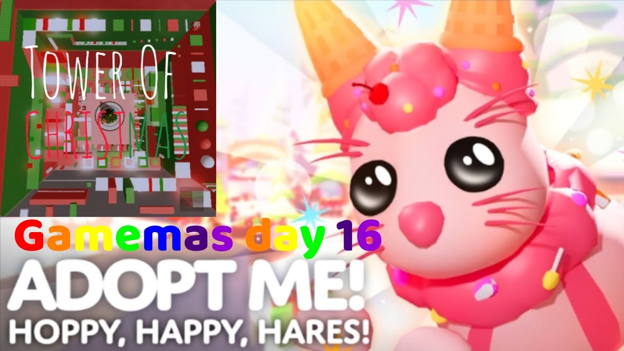 gamemas day 16 ☆adopt me☆and♡tower of christmas♡ - YouTube