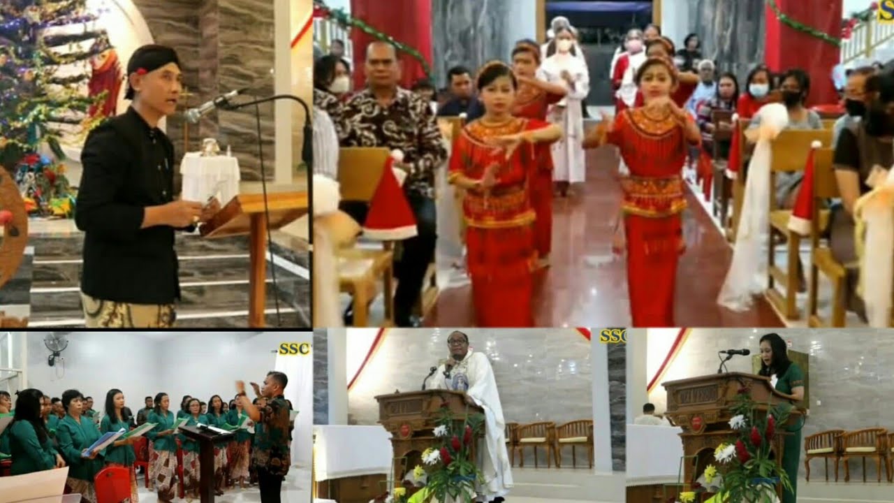 FULL Misa Malam Natal Stasi Anduonohu Kendari || ada Tarian Toraja ...