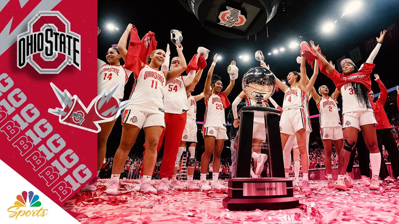 Ohio State celebrates Big Ten regular season title | Big Ten Women's ...