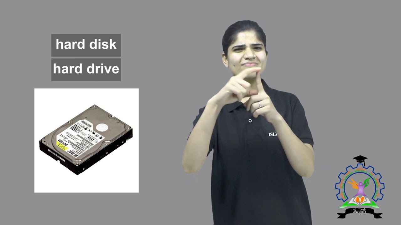 hard disk, hard drive (sign 1) - YouTube