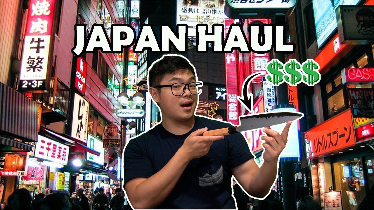 HUGE Japan Haul | Knives, Kitchen, Sake, Kit Kat & More! - YouTube