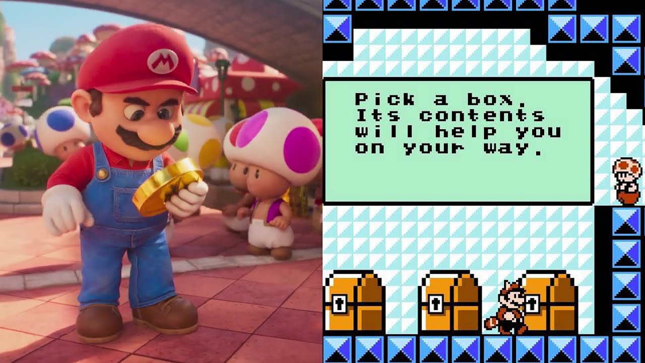 The Super Mario Bros. Movie "Mushroom Kingdom" Clip With The Original ...