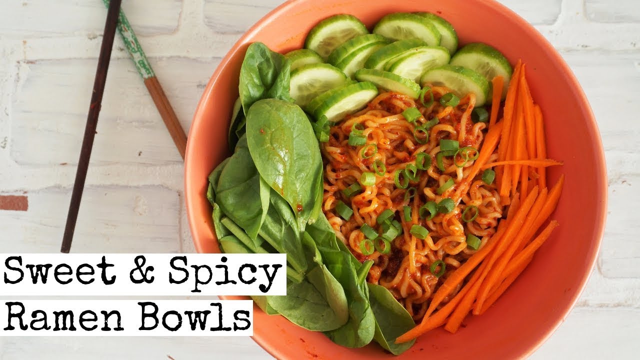 Korean Inspired Ramen Bowl | Sweet & Spicy - YouTube