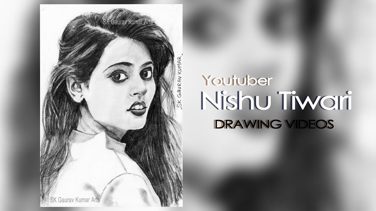 Drawing @Nishu Tiwari Vlogs 🥰| Sketch | Timelapse | #nishutiwaripranks ...