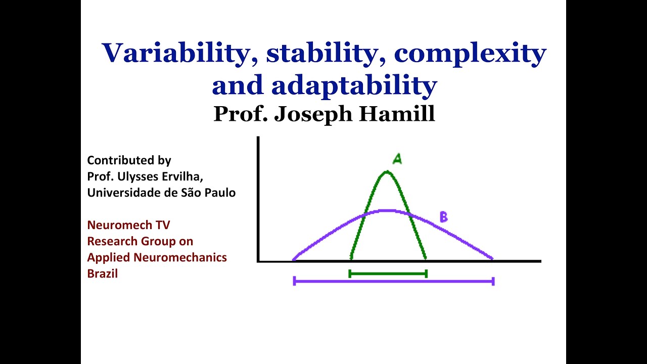 Variability, stability, complexity and adaptability - Prof. Joseph ...