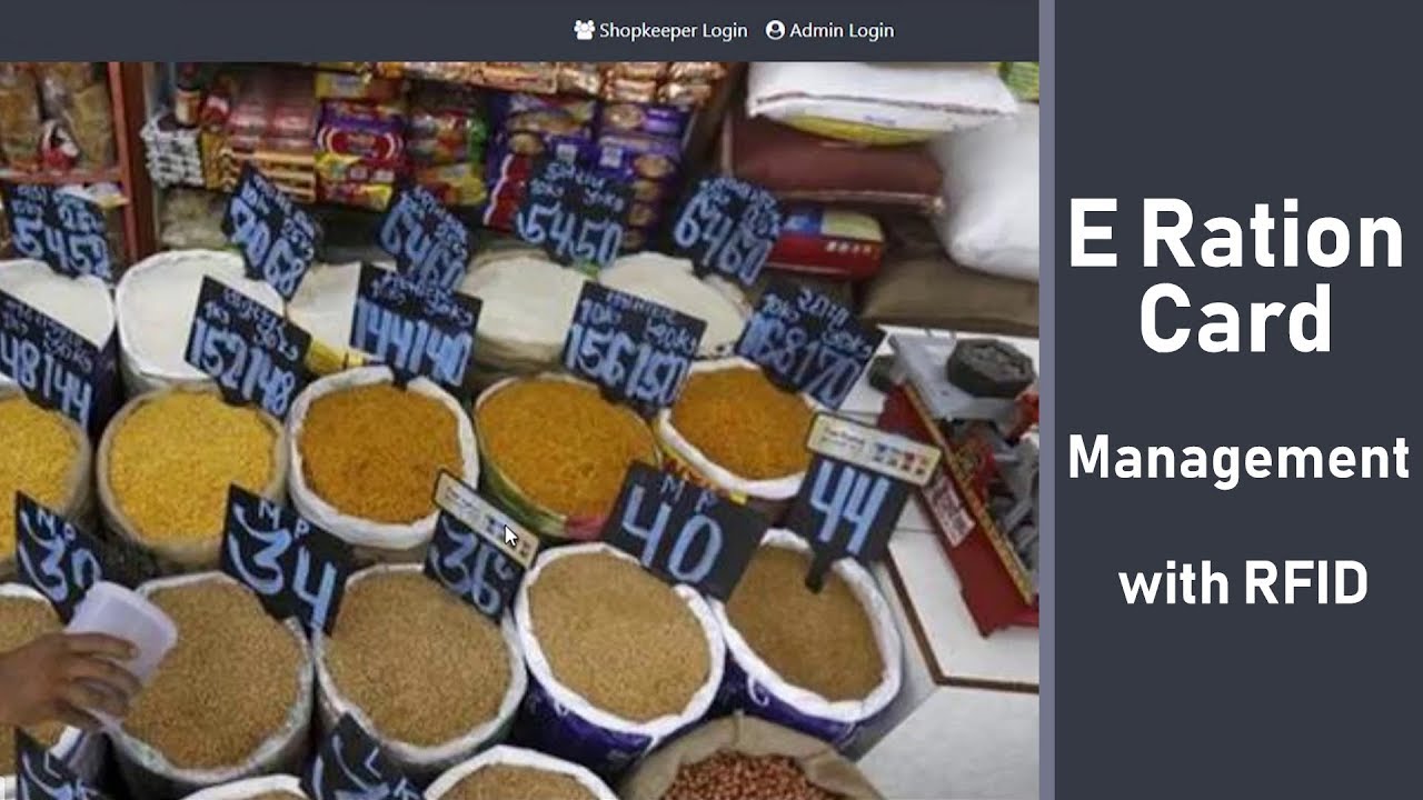 E Ration Card Management with RFID Software RFID Based Dotnet Project ...