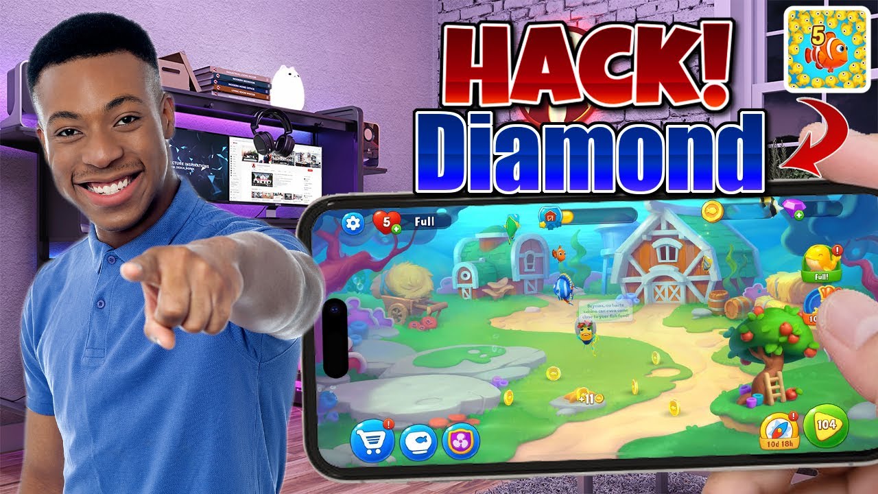 Fishdom Hack 🔥🤯 New Trick How I Got Free Diamonds and Coins Unlimited ...