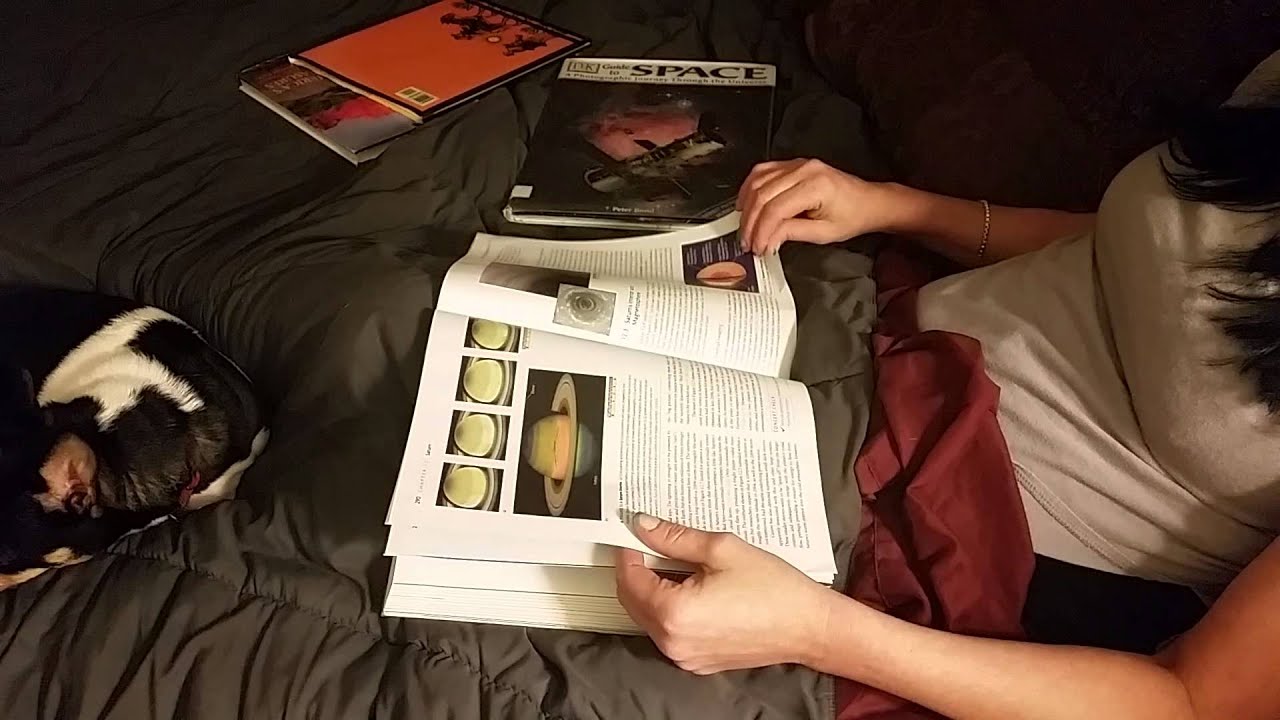 ASMR #37 page turning of books about space. (Silent) - YouTube