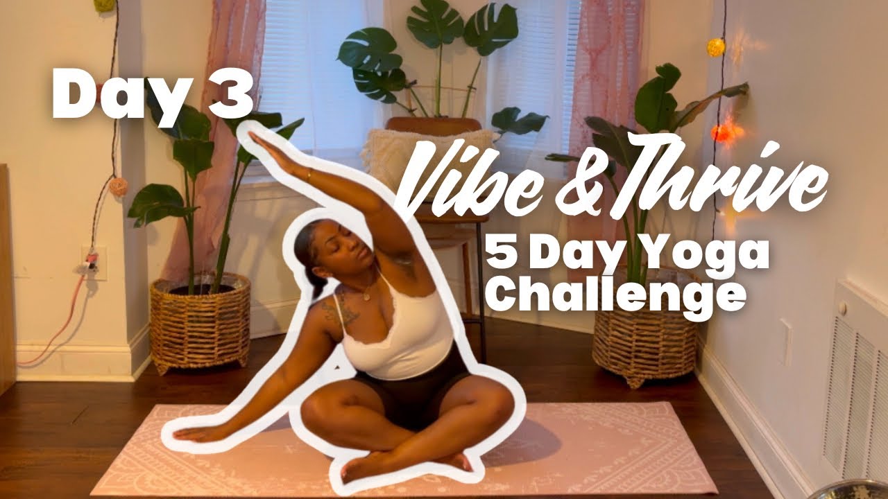Vibe & Thrive: 5-Minute Gentle Yoga Flow | Day 3 of the 5-Day Yoga Challenge - YouTube