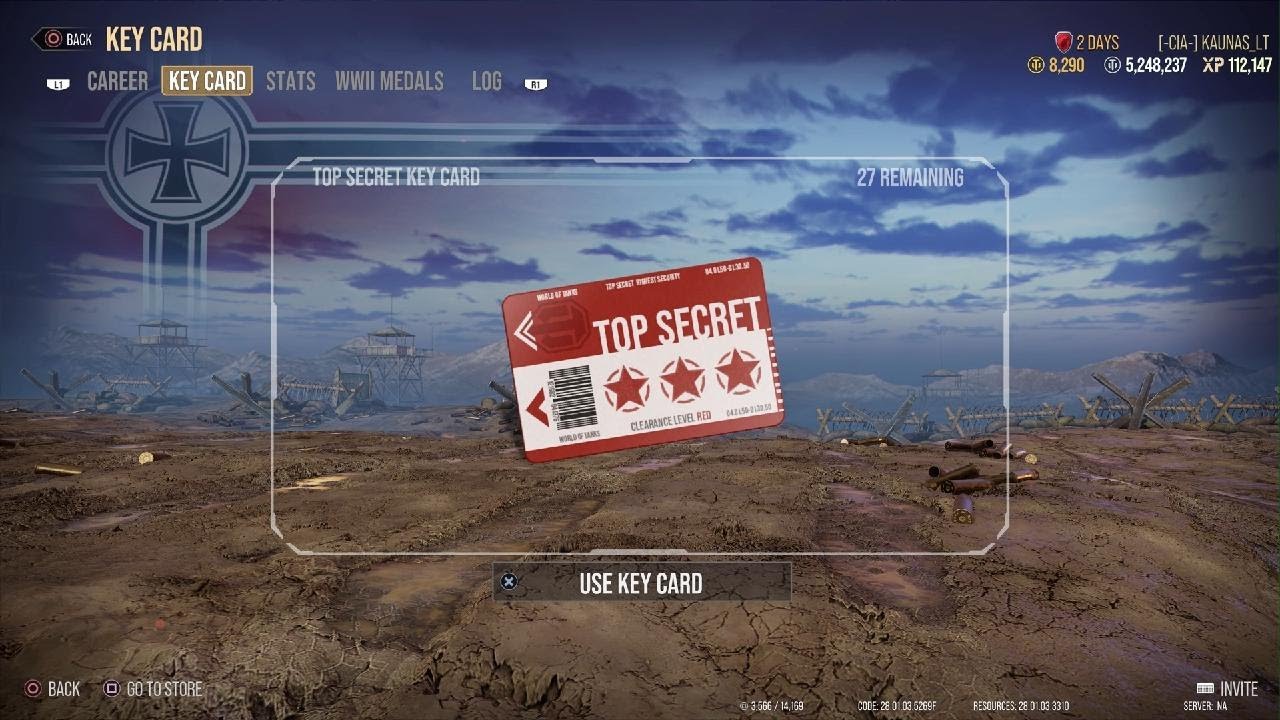 Lets Open 27 TOP Secret KEY CARDS on WORLD of Tanks Console 10/16/21 ...