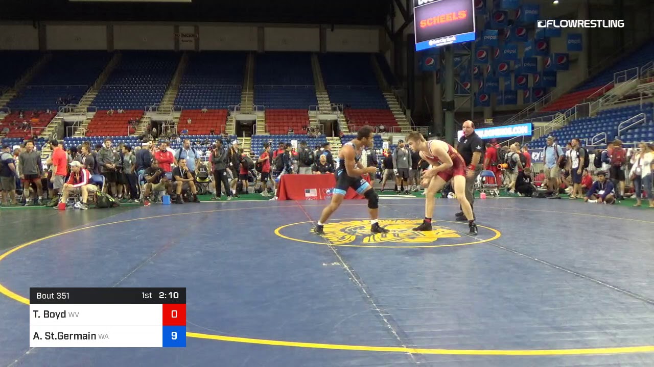 160 Lbs Rnd Of 64 Ty Boyd West Virginia Vs Adrian St.Germain Washington ...