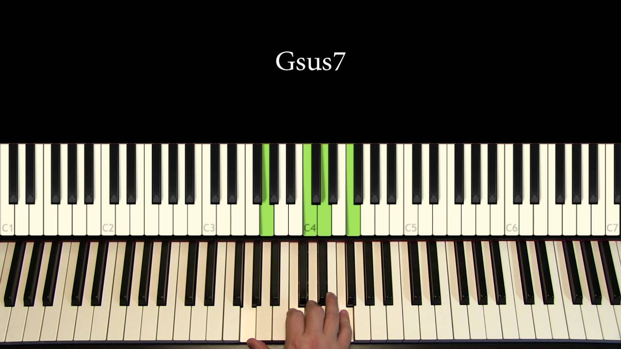 Piano Tutorial 5.2: Altering the V7 to Vsus7 - YouTube