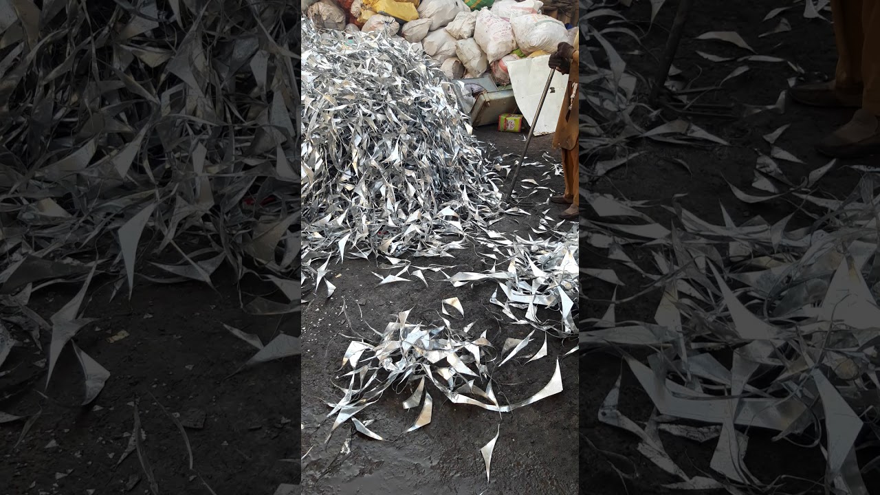 How to bundle pieces of iron scrap Sheets - YouTube