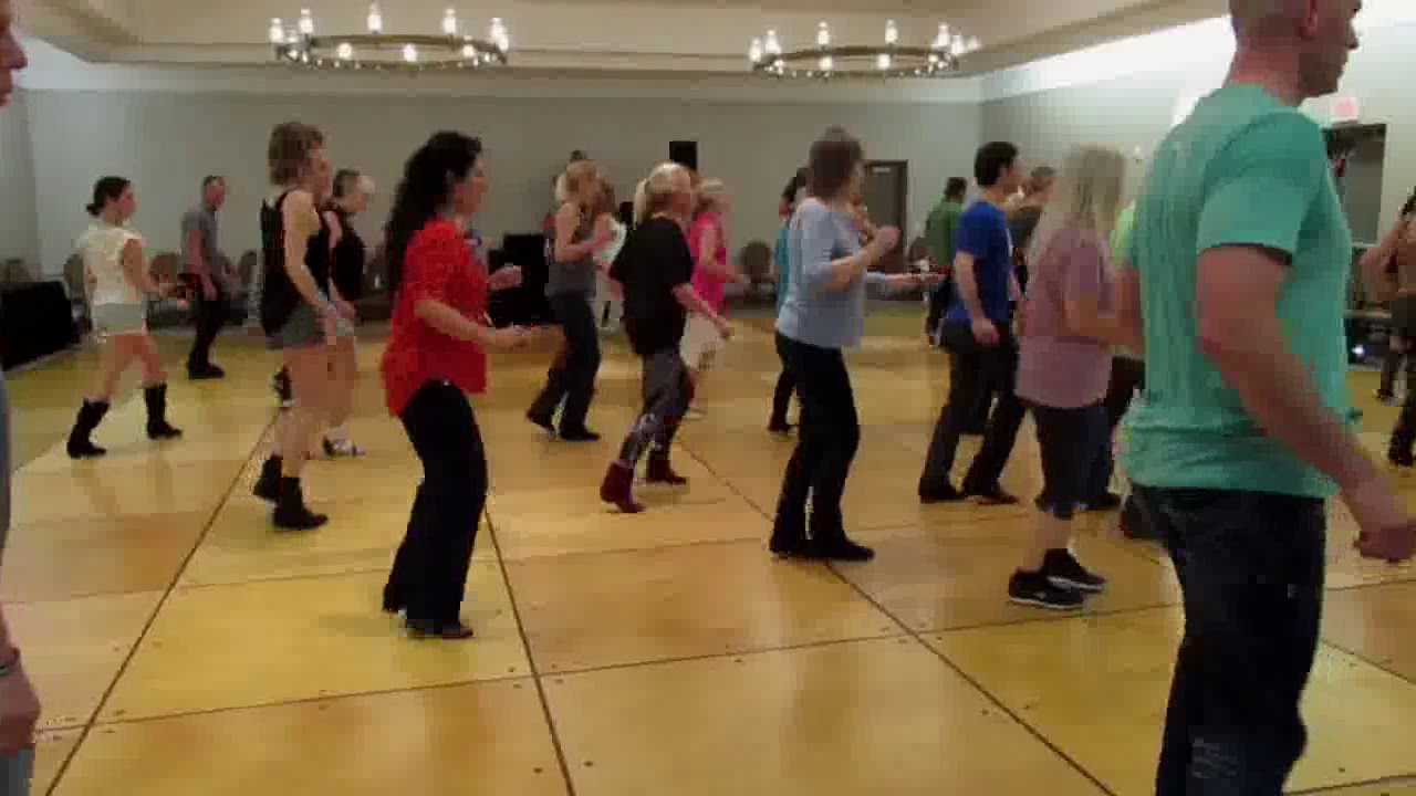 Swing Flash Mob Line Dance Class at PDF 2018 - YouTube